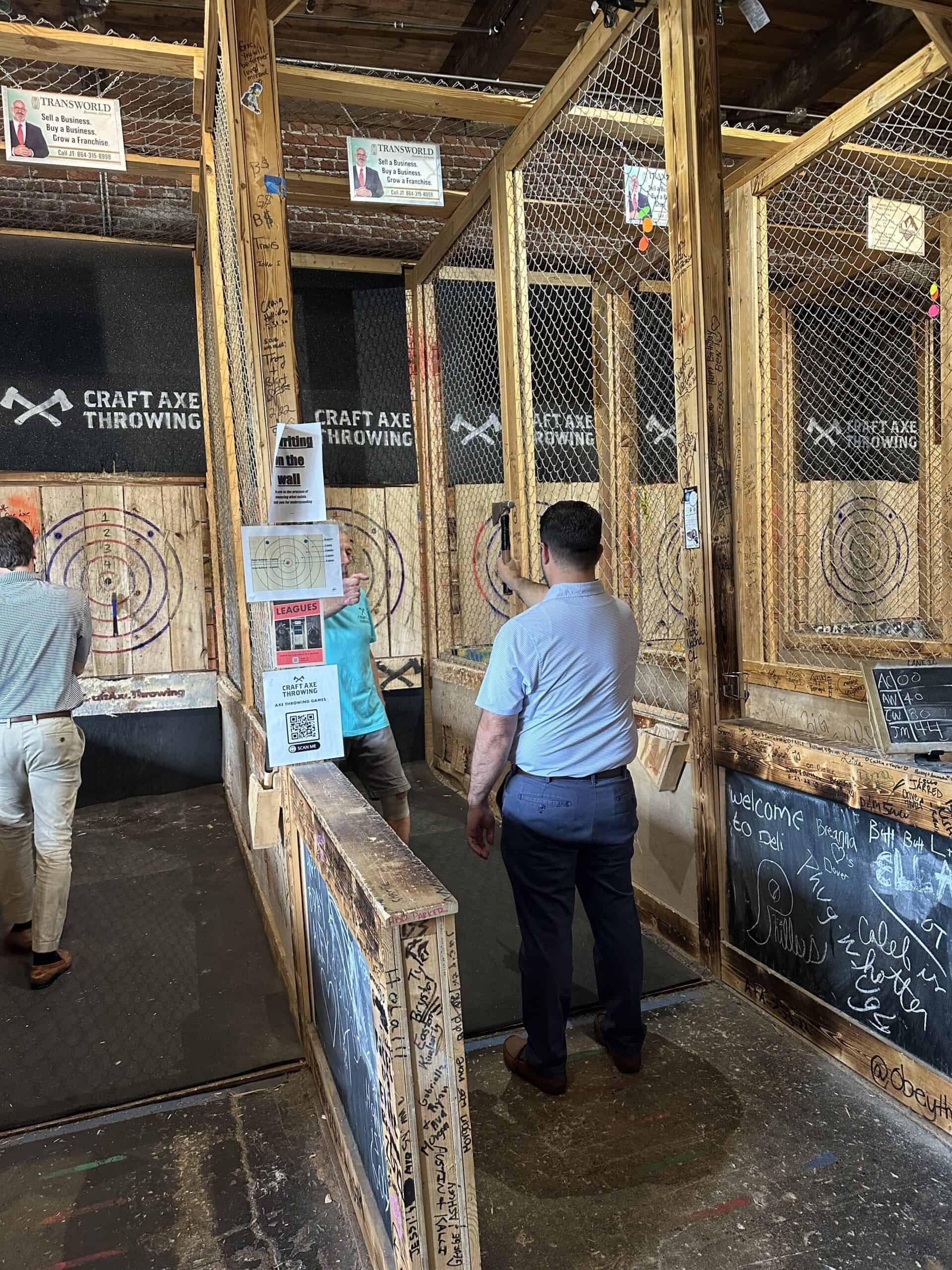 Team Axe Throwing | Ballentine Capital Advisors | Greenville, SC ...