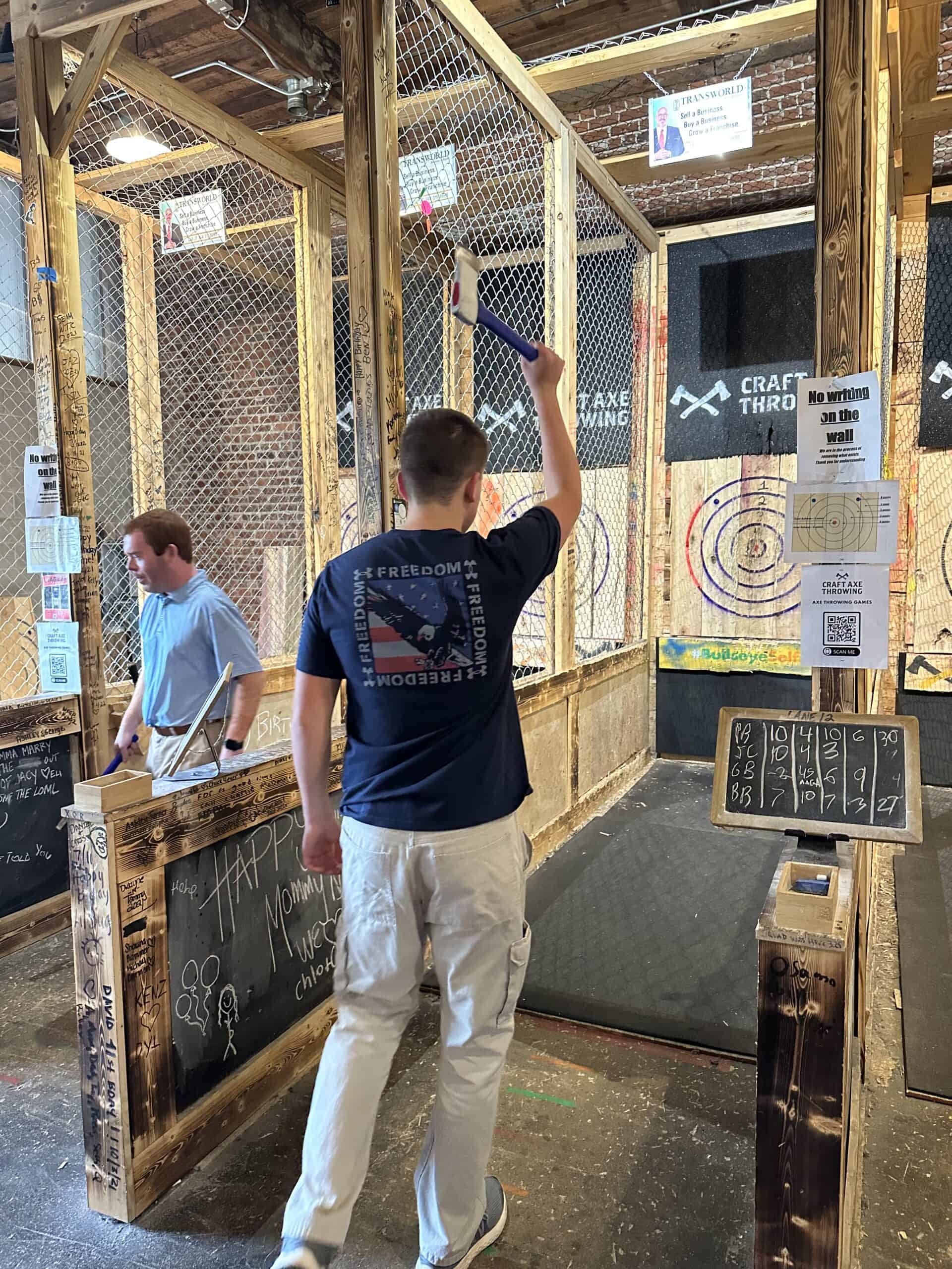 Team Axe Throwing | Ballentine Capital Advisors | Greenville, SC ...